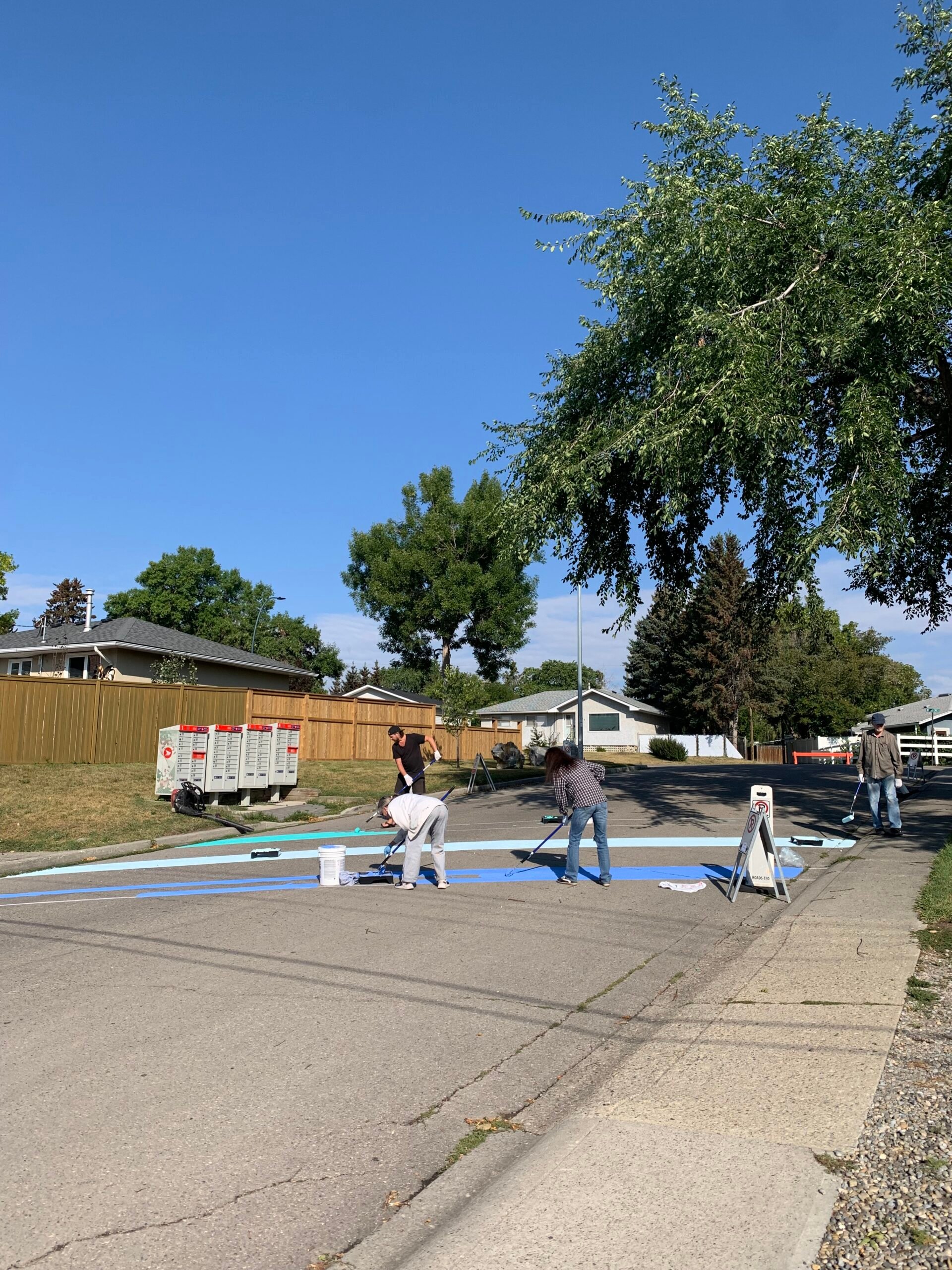 Southview Painted Bump Outs - Federation of Calgary Communities