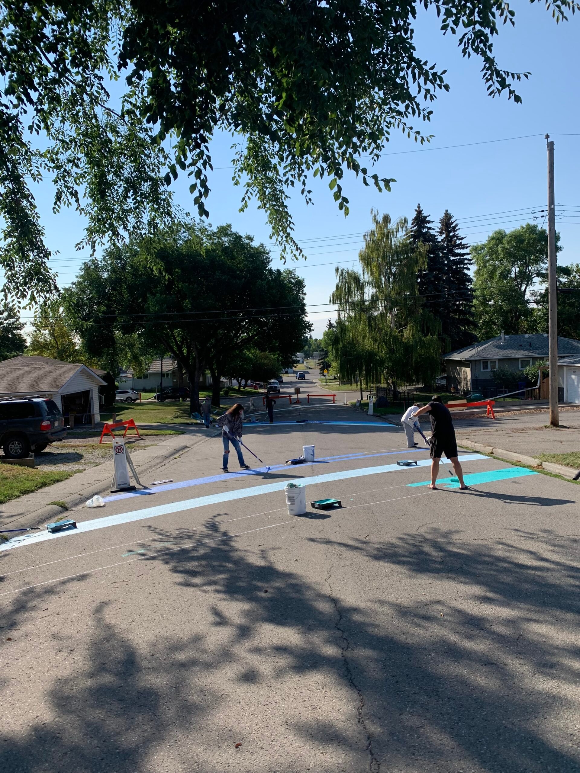 Southview Painted Bump Outs - Federation of Calgary Communities